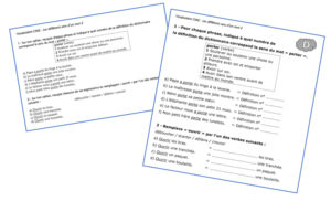 Les différents sens d'un mot - Chez Monsieur Paul