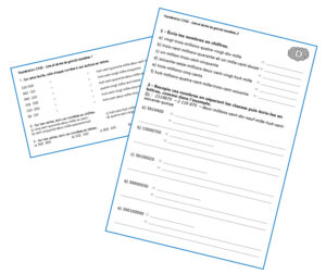 Lire et écrire les grands nombres - Chez Monsieur Paul