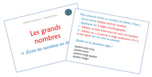 Lire et écrire les grands nombres - Chez Monsieur Paul