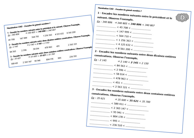Encadrer les grands nombres - Chez Monsieur Paul