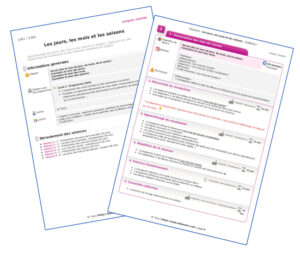 Les jours, les mois et les saisons - Chez Monsieur Paul