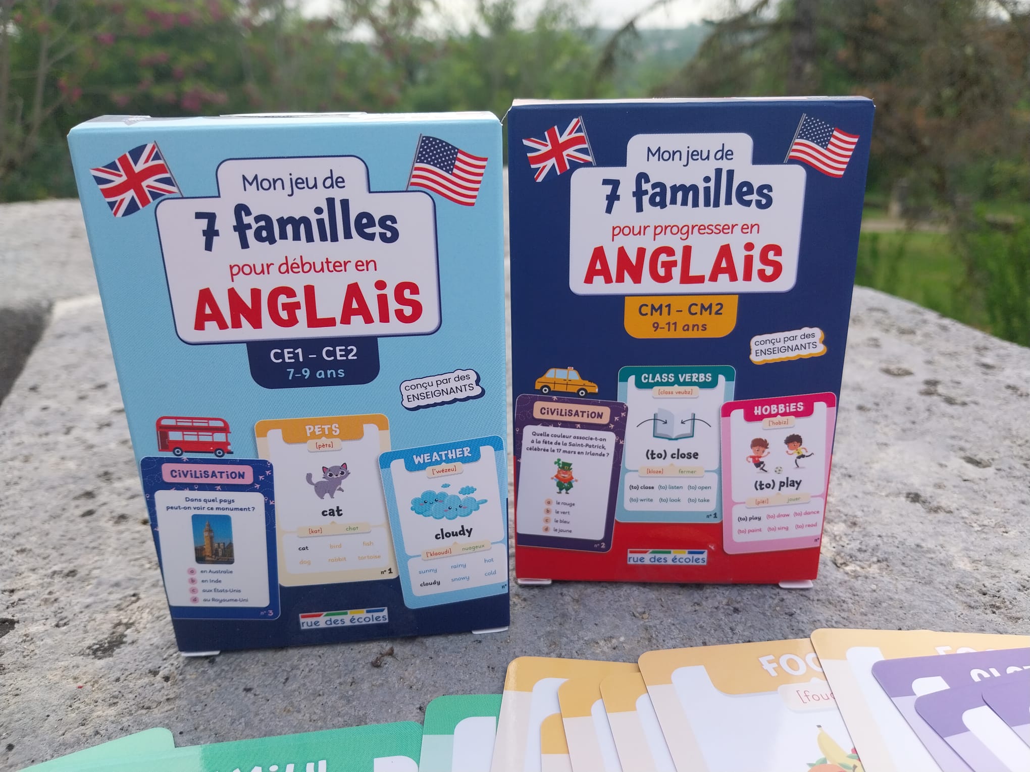 Jeux de 7 familles en anglais (CE1 à CM2) : apprendre en jouant - Chez ...